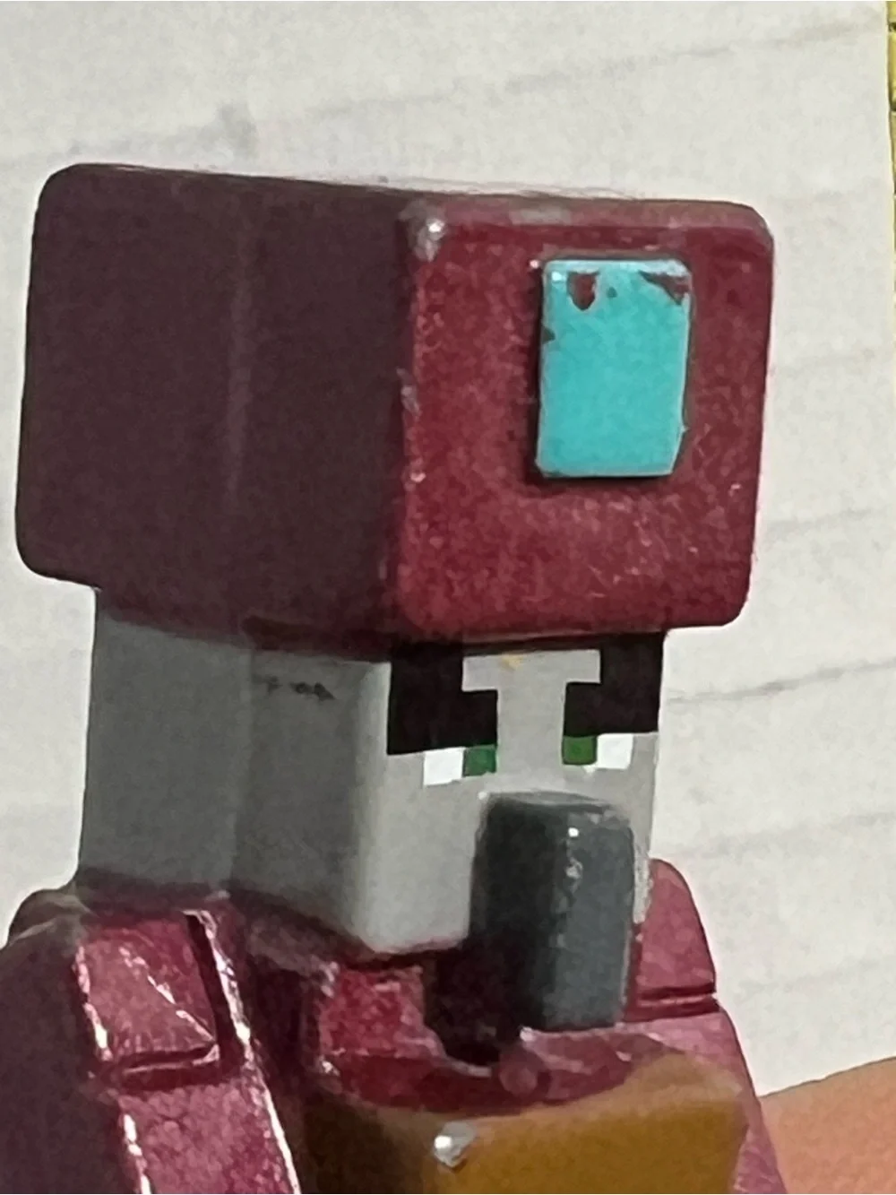 Toys | Minecraft Metal Mini Figure Blocky Maroon Mini Figure With Teal ...